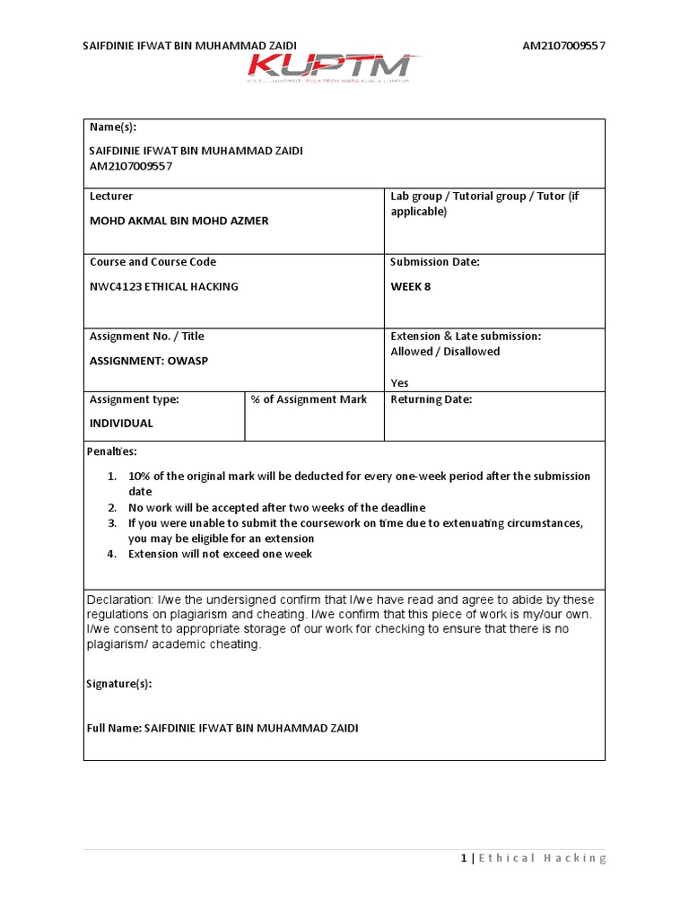 WebGoat Report | PDF | Computer Science | Computing