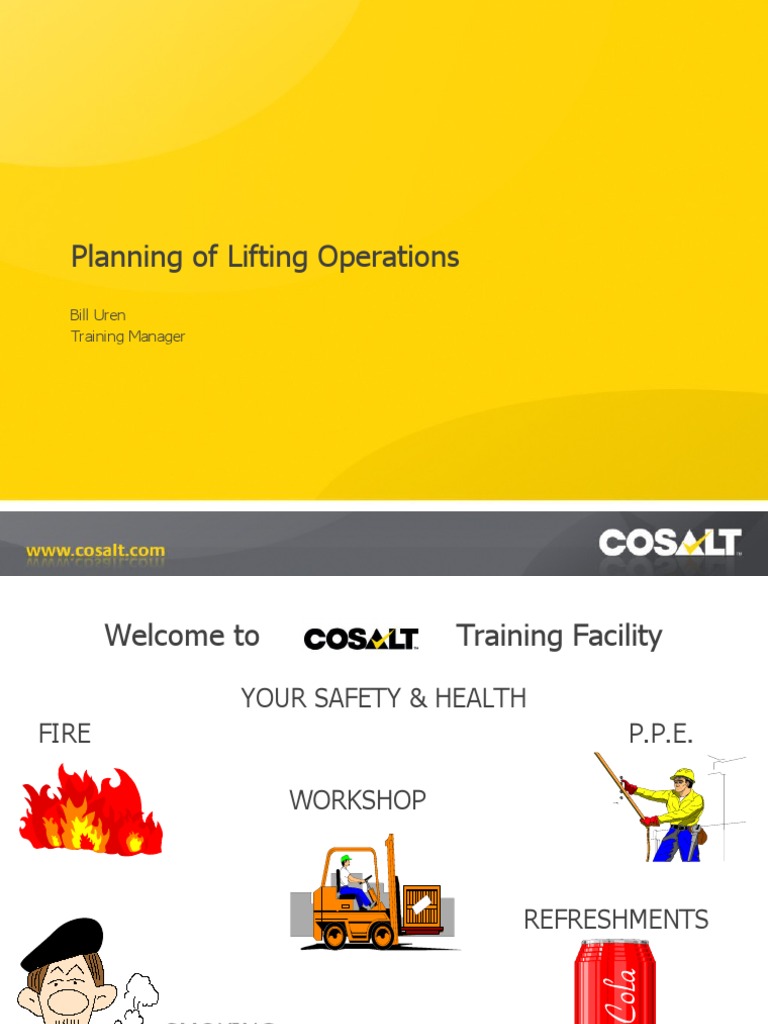 Planning of Lifting Operations Subsea 7 Cosalt | PDF | Crane (Machine ...