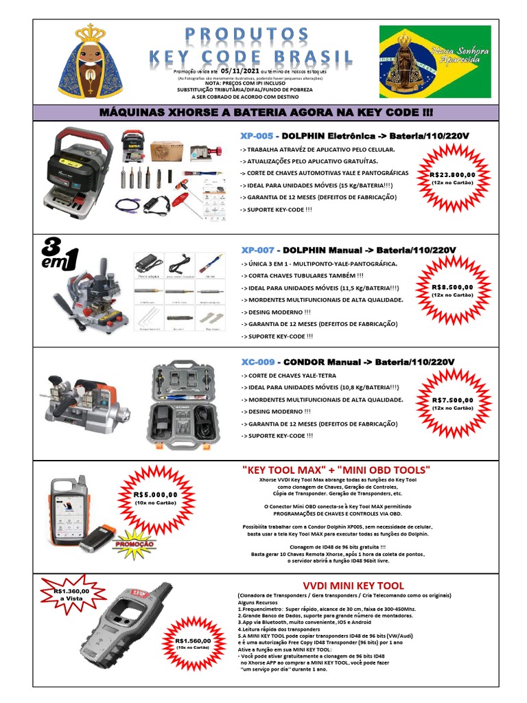 KEYCODE Tab de Venda Chaves Controles OUTUBRO 2021 | PDF | Indústria automobilística | Carro