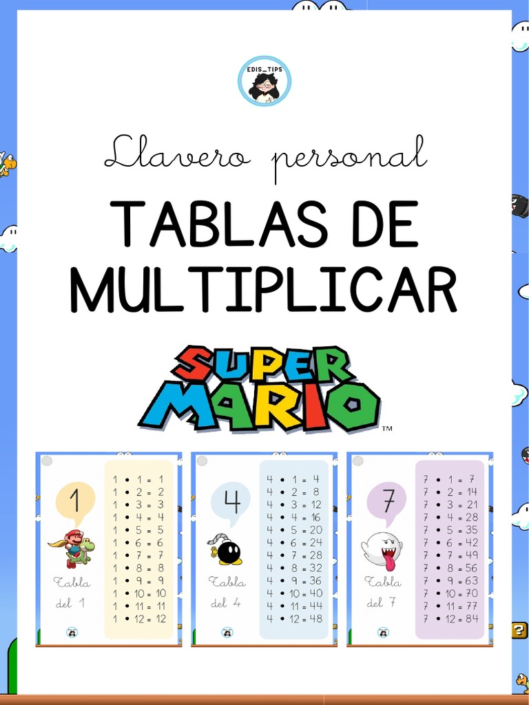 Multiplication Tables Keychain | PDF | Teaching Methods & Materials