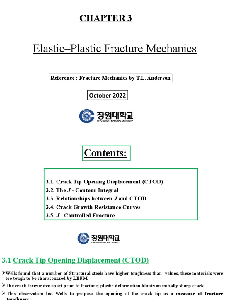 CH-#3 Fracture Mechanics PEFM | PDF | Fracture Mechanics | Deformation (Engineering)