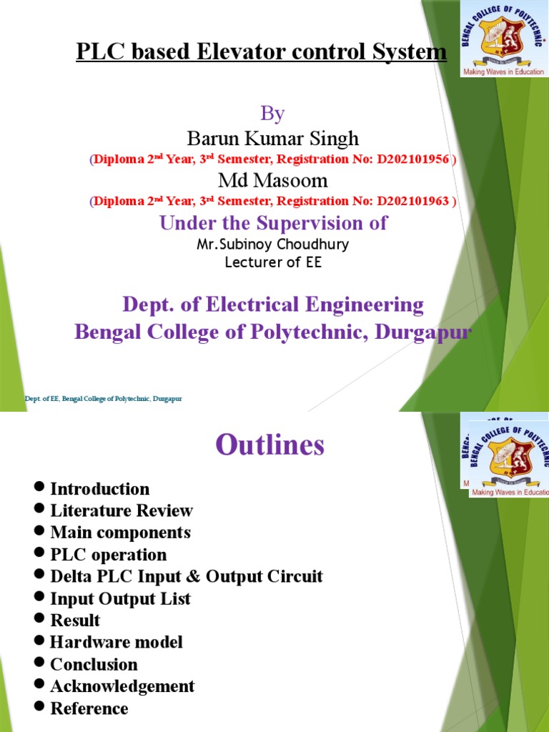 Barun Final | PDF | Programmable Logic Controller | Elevator