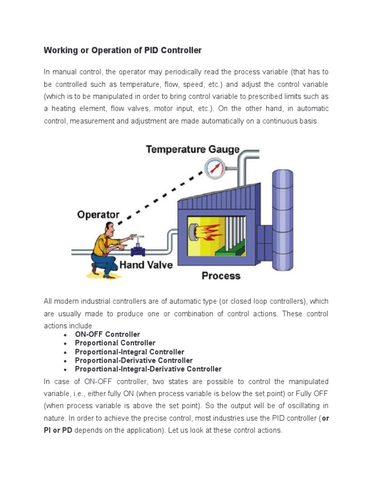 Working or Operation of PID Controller | Download Free PDF | Control ...