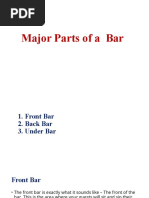 Parts of A Bar. | PDF | Bar (Establishment) | Drink
