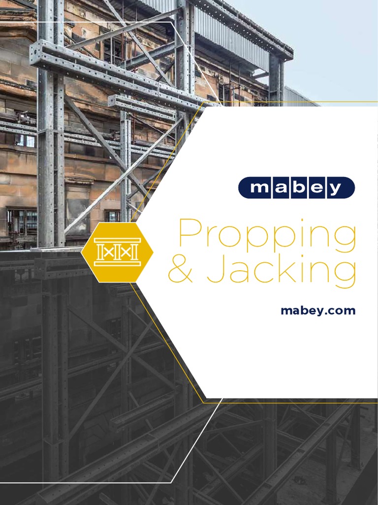 Mabey Propping and Jacking Brochure Web | PDF | Pipe (Fluid Conveyance ...