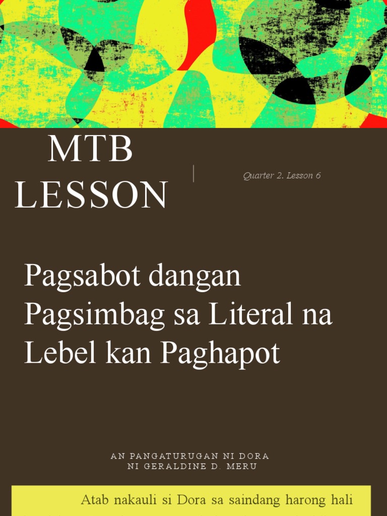 MTB Lesson 6 | PDF