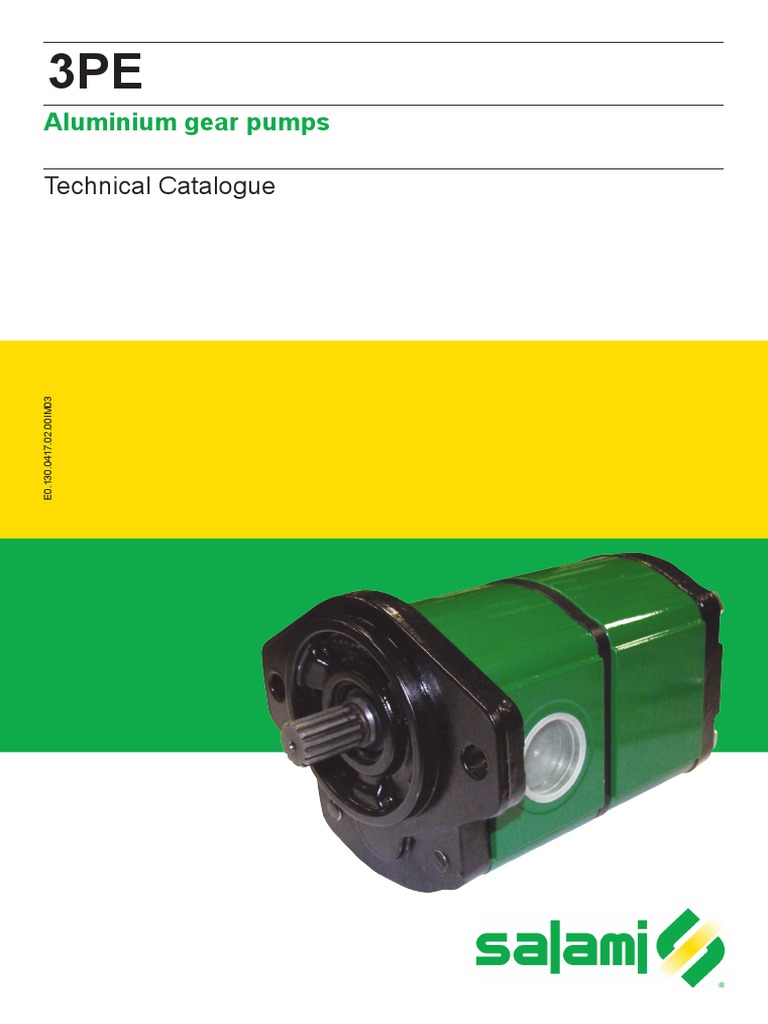 3PE - Technical Catalogue | Download Free PDF | Pump | Gear