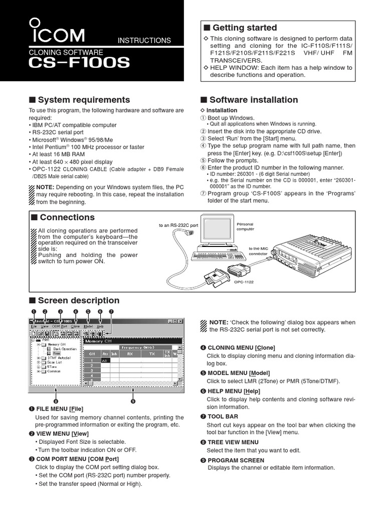 CS-F100S: Getting Started | Download Free PDF | Booting | Microsoft Windows