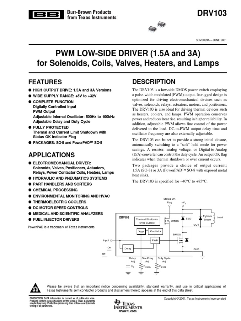 DRV 103 | PDF | Power Supply | Vacuum Tube
