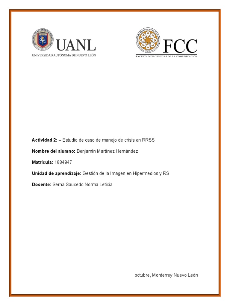 Martinez Benjamin Actividad 2 | PDF | Marca