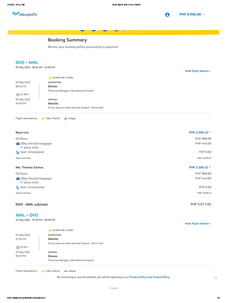 Book Flights With Cebu Pacific | PDF | Aviation | Transport