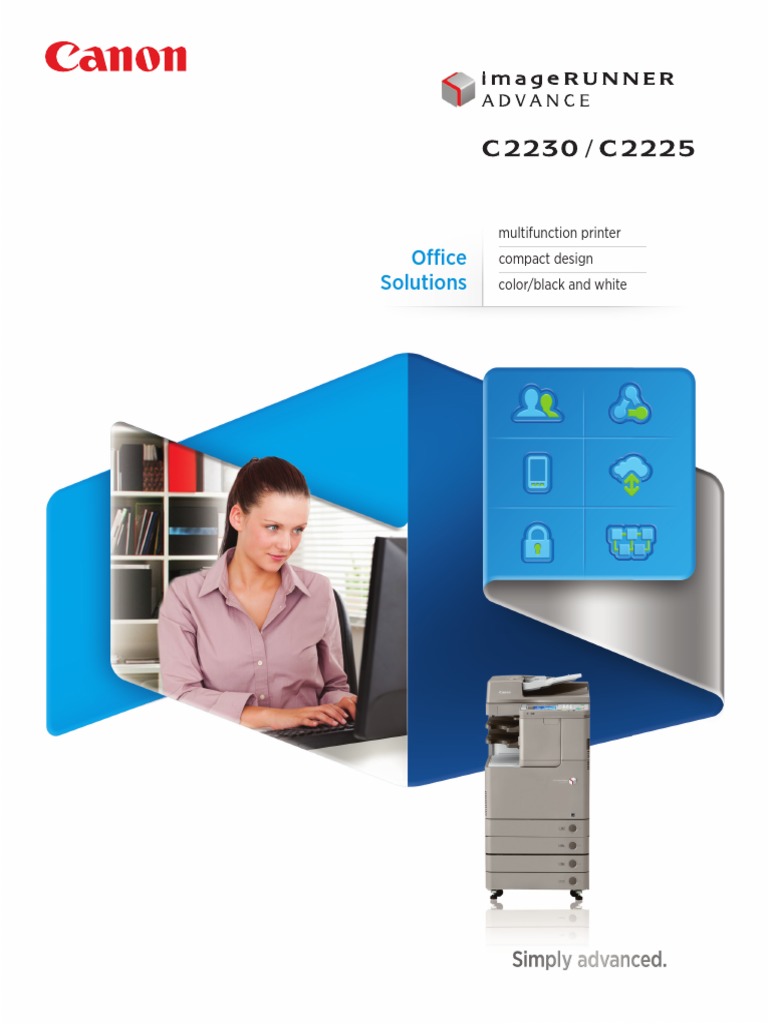 Brochure Canon Ir 2225 | PDF | Computer Network | Computing