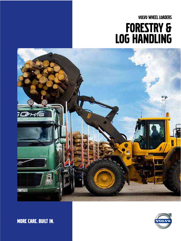 Volvo Wheel Loaders for Log Handling | PDF | Loader (Equipment) | Truck