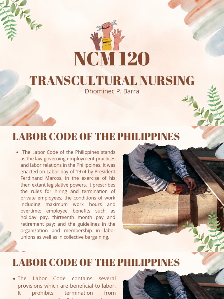 NCM 120 Report Dhominec Barra | Download Free PDF | Welfare | Employment