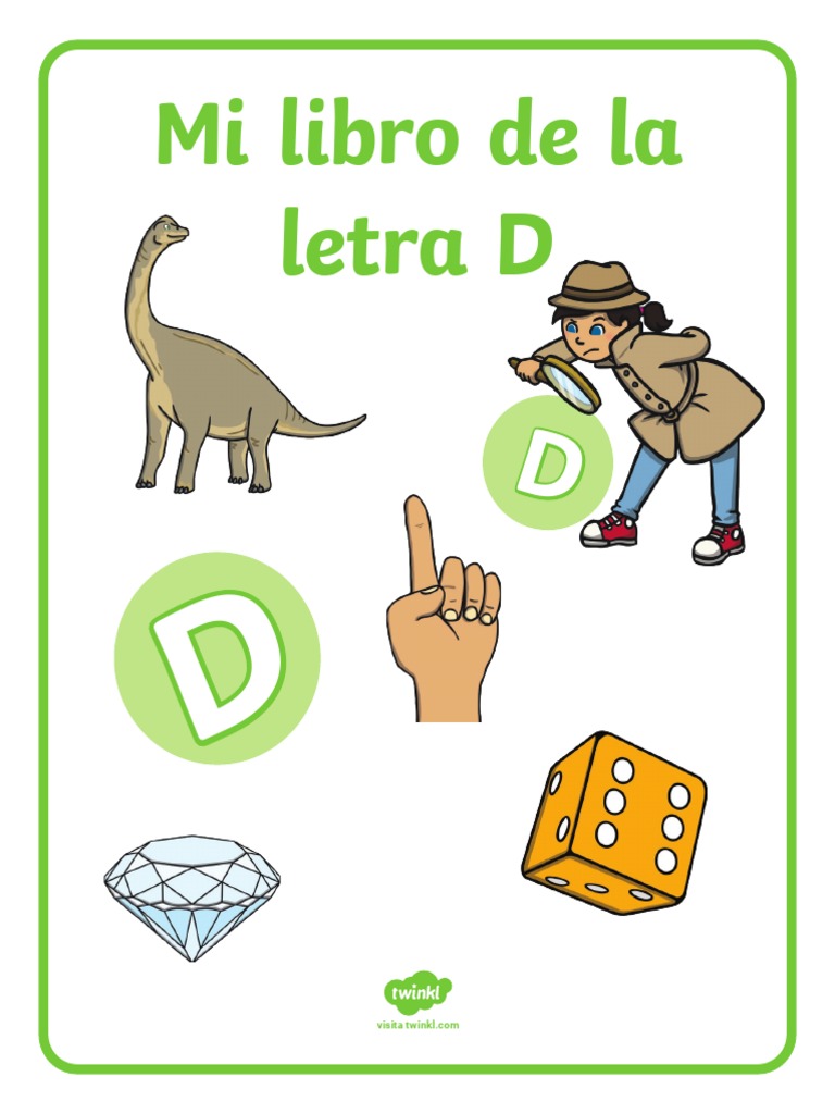 Actividades con la letra D para colorear | PDF | Escritura | Colación
