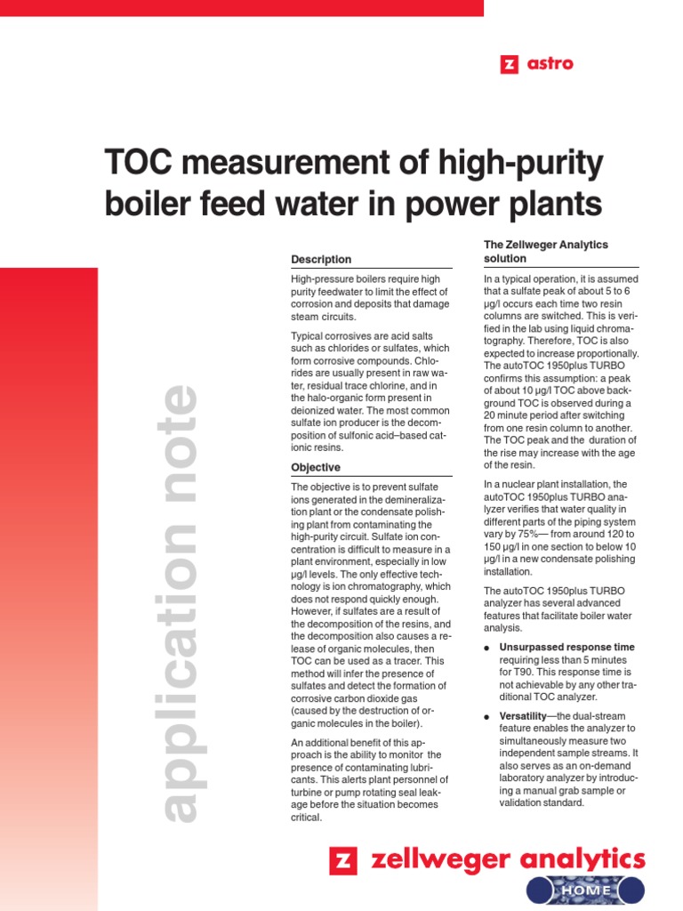 CH 1-010-c TOC IN POWER PLANT | PDF | Total Organic Carbon | Chemistry