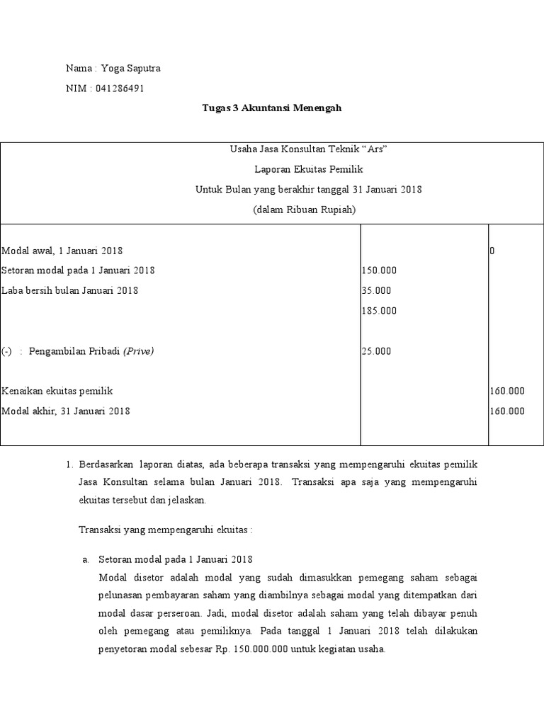 Tugas 3 Akuntansi Menengah | PDF