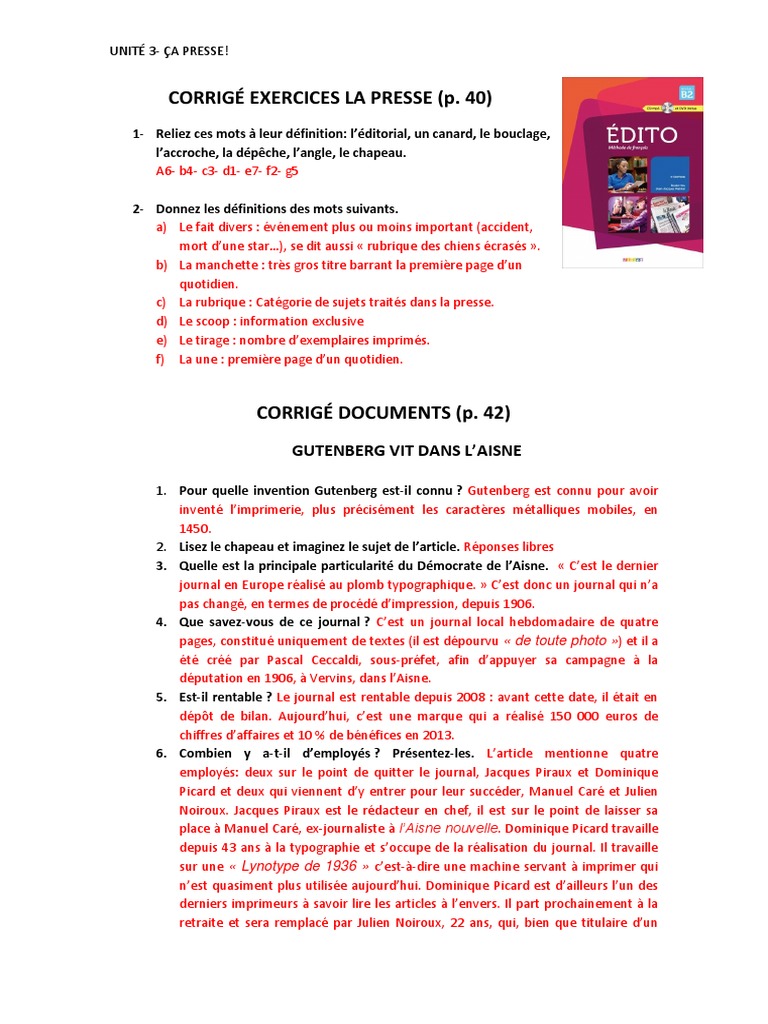 Comprendre la Presse et ses Rubriques | PDF | Journaux | Impression