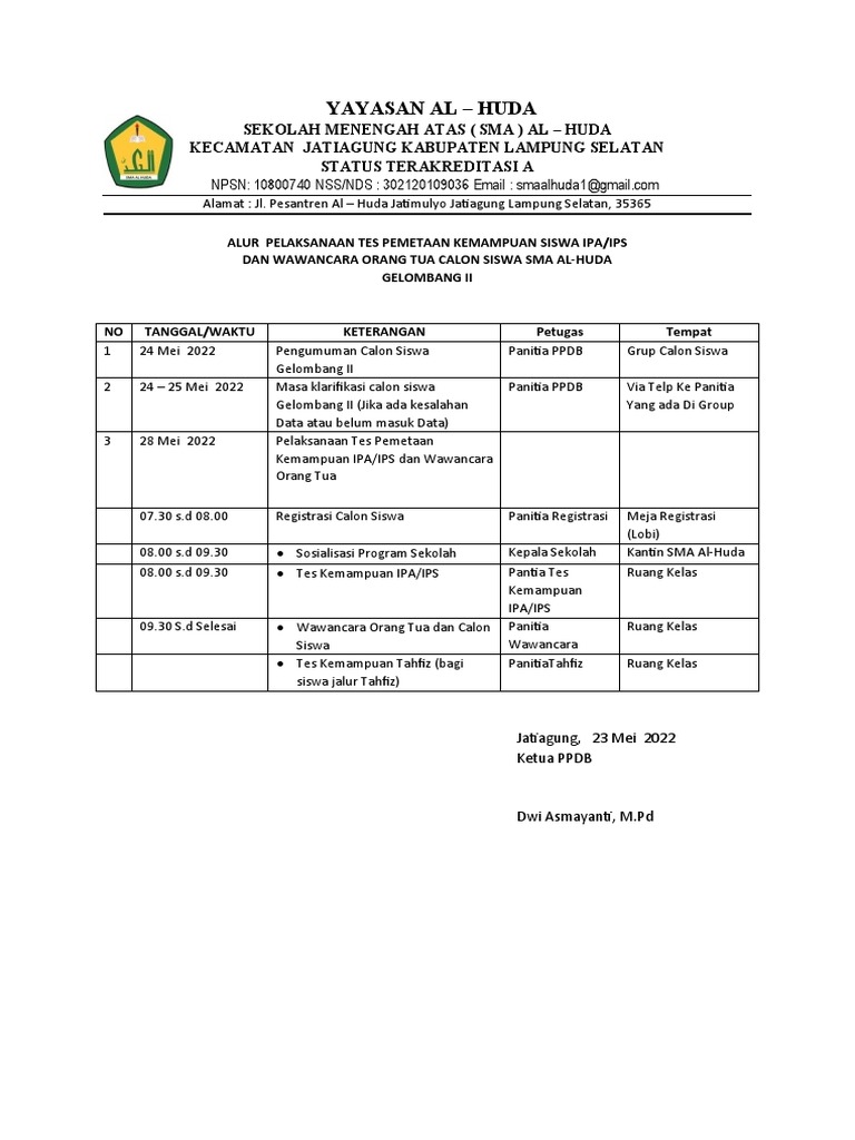 Alur PPDB Gelombang 2 | PDF