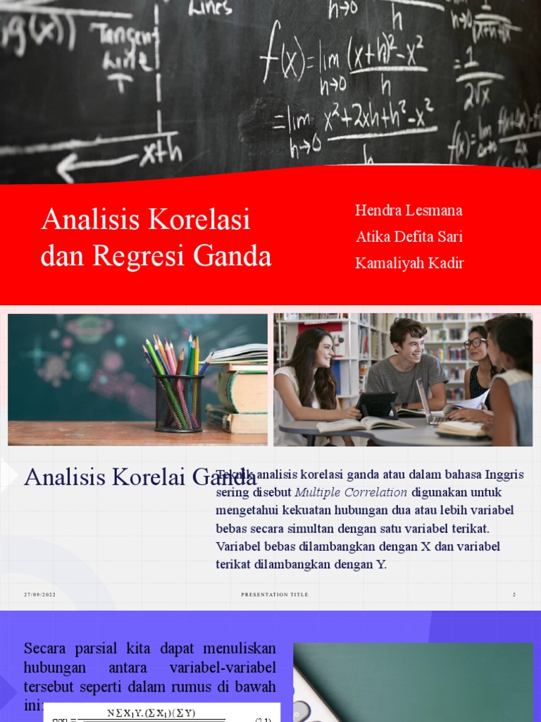 Analisis Korelasi Dan Regresi Ganda | PDF