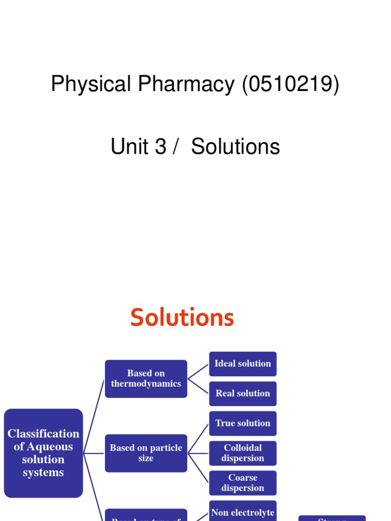 Unit 3 Solutions | PDF | Osmosis | Physical Quantities