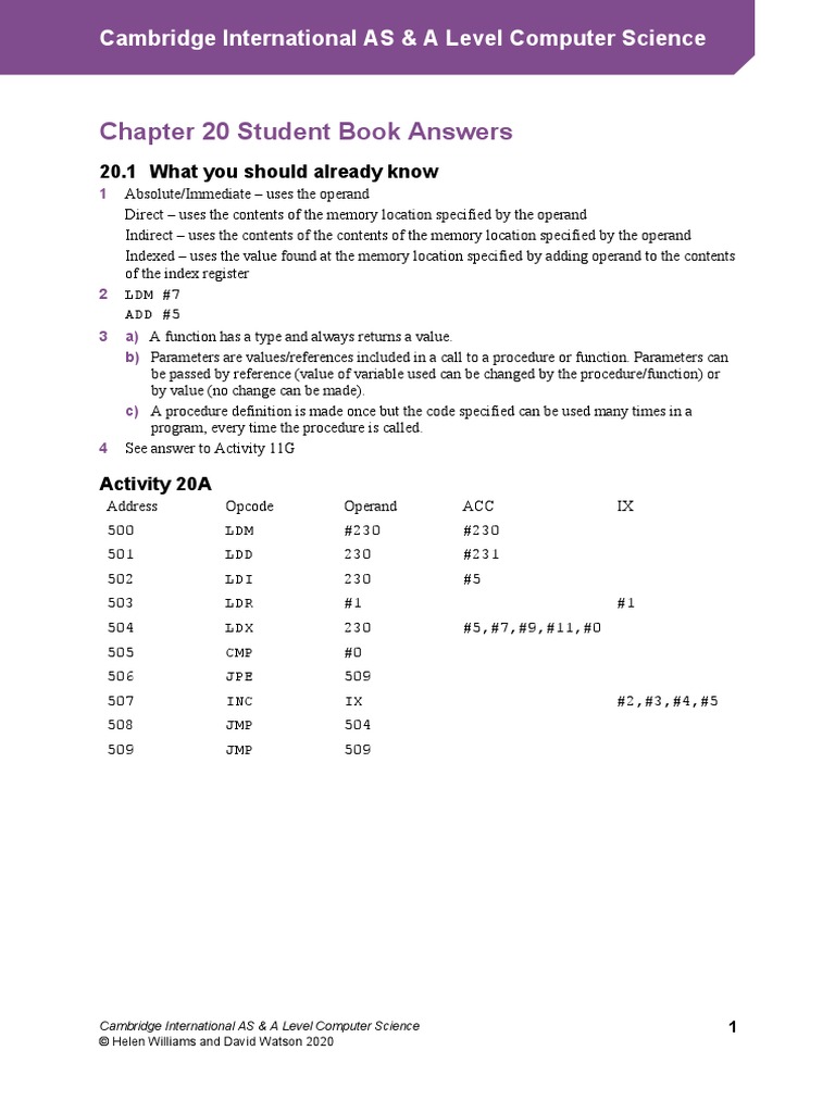 Chapter 20 SB Answers | PDF | Area | Subroutine