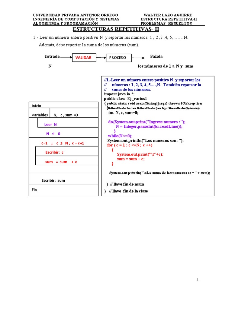 ICSI-ALGOYPROG-ESTRUCTURA REPETITIVA 2b-VB | PDF | Algoritmos | Informática