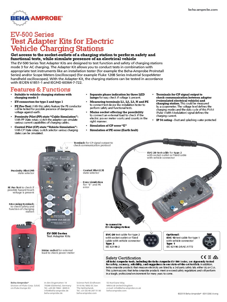 Amprobe EV500 | PDF | Electrical Connector | Ac Power Plugs And Sockets