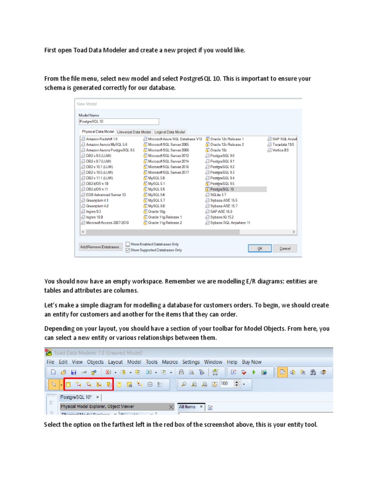 Toad Data Modeler Demo Tutorial | PDF | Information Technology Management | Data