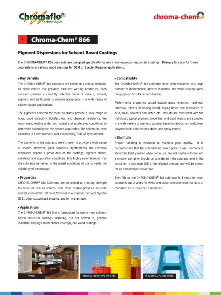 Chromaflo Technologies Chroma Chem 866 Product Sheet Rev 01 20 - Americas - PDF?DL 0 | PDF ...