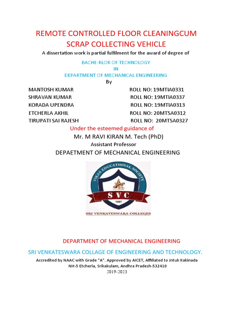 Project Report Batch 4 .1 | PDF | Manufactured Goods | Electrical Engineering