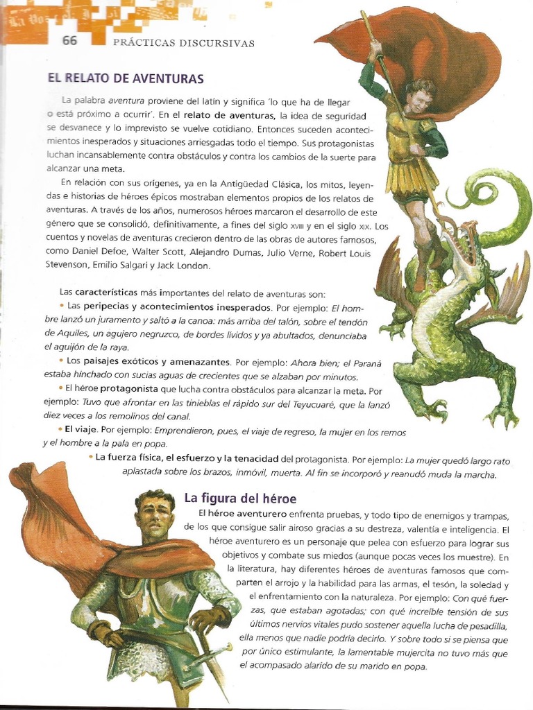 El Relato de Aventuras. Características | PDF