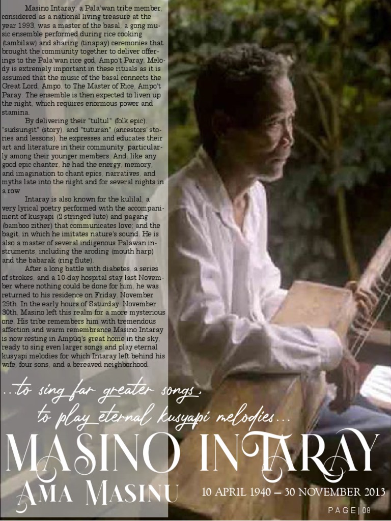 Masino Intaray | PDF | Art | Poetry