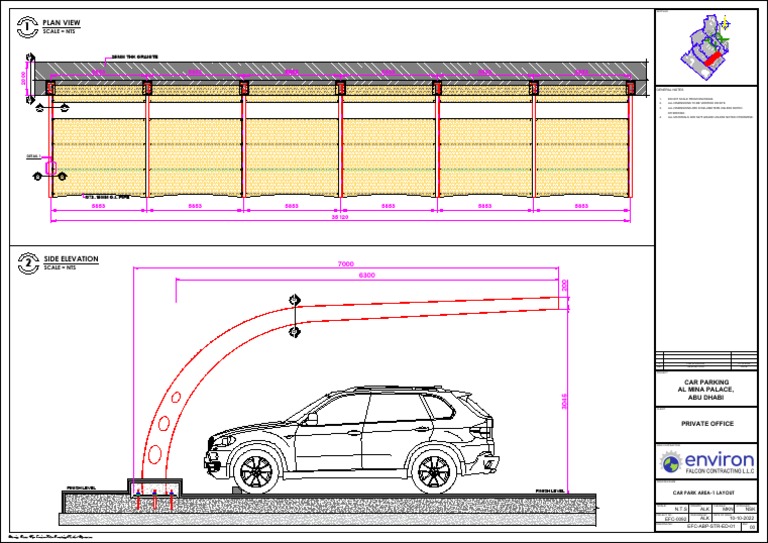 Car Park Area-1 Layout | PDF | Technical Drawing