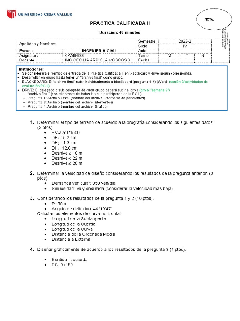 1 Practica Calificada II | PDF