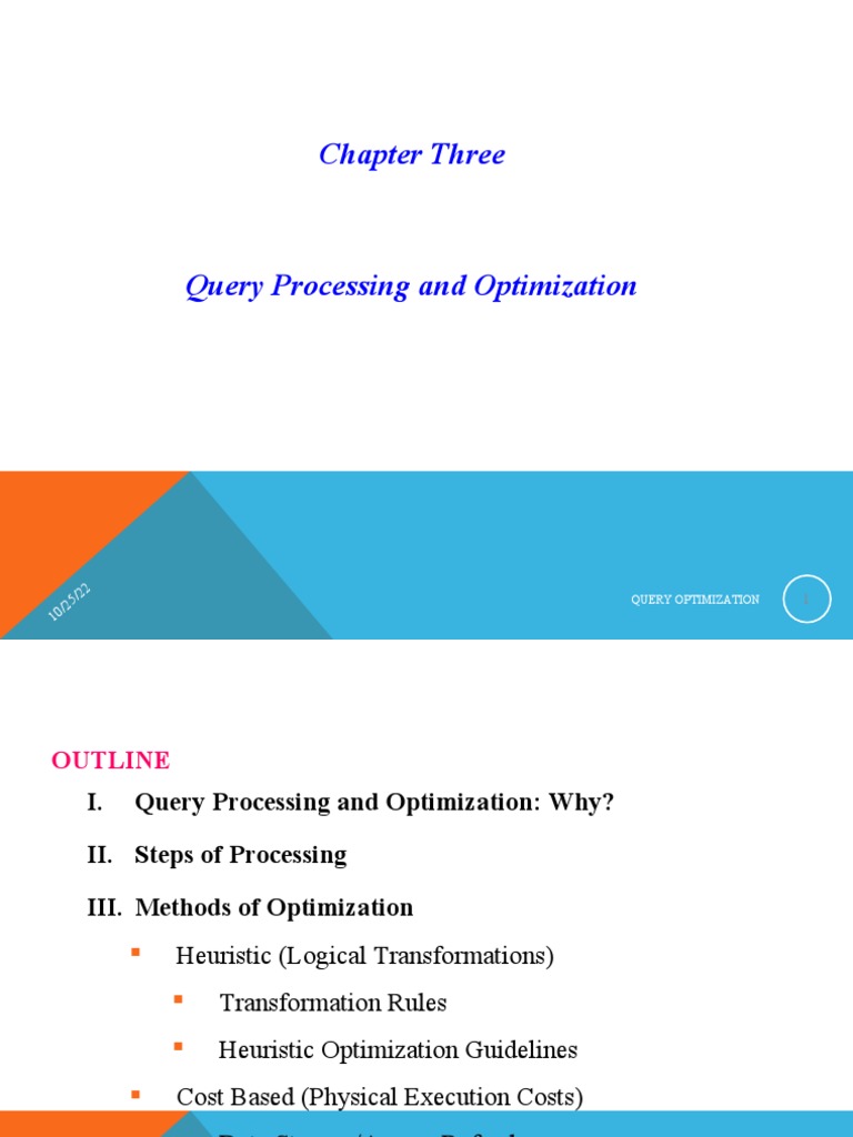 2 Chapter 3 Query Optimization | PDF | Databases | Computer Data Storage