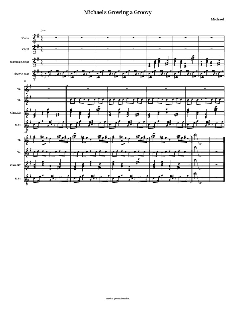 Michael's Growing A Groovy | PDF