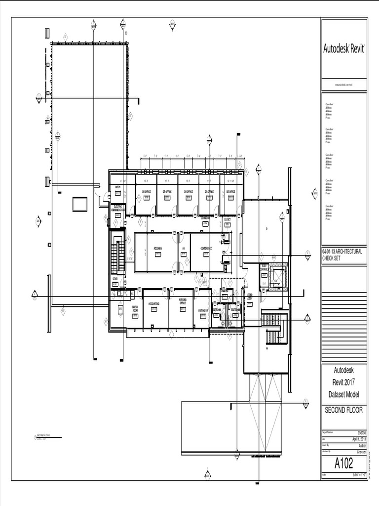 A - Sheet - A102 - SECOND FLOOR-JM | PDF | Building Information Modeling | Autodesk