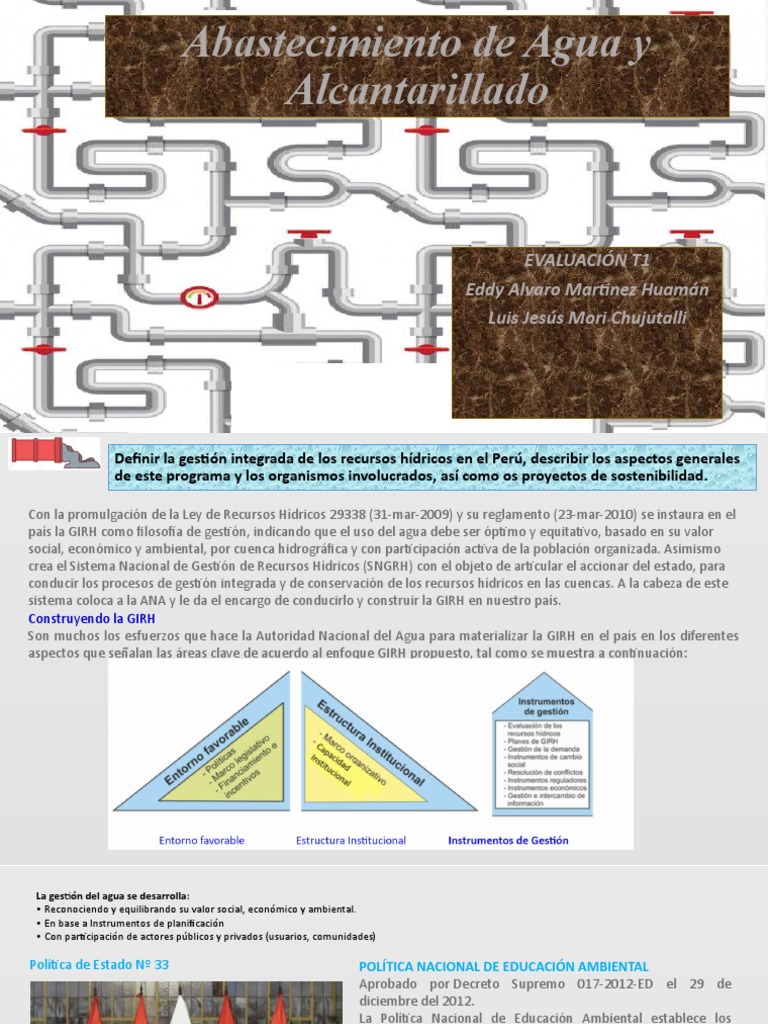 Abastecimiento de Agua y Alcantarillado | PDF | Agua | Sustentabilidad