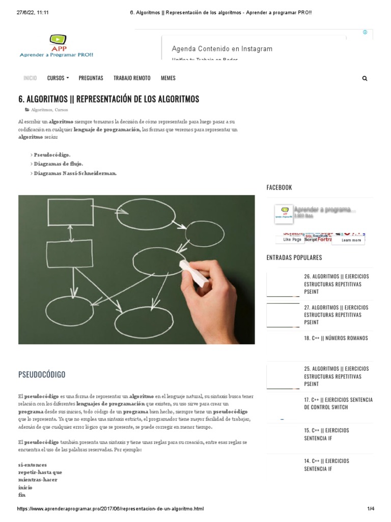 Algoritmos Representación De Los Algoritmos Aprender A Programar Pro Descargar Gratis