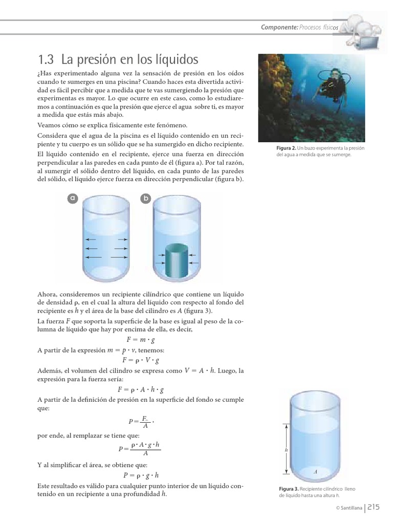 Presión Hidrostática | PDF | Presión | Líquidos