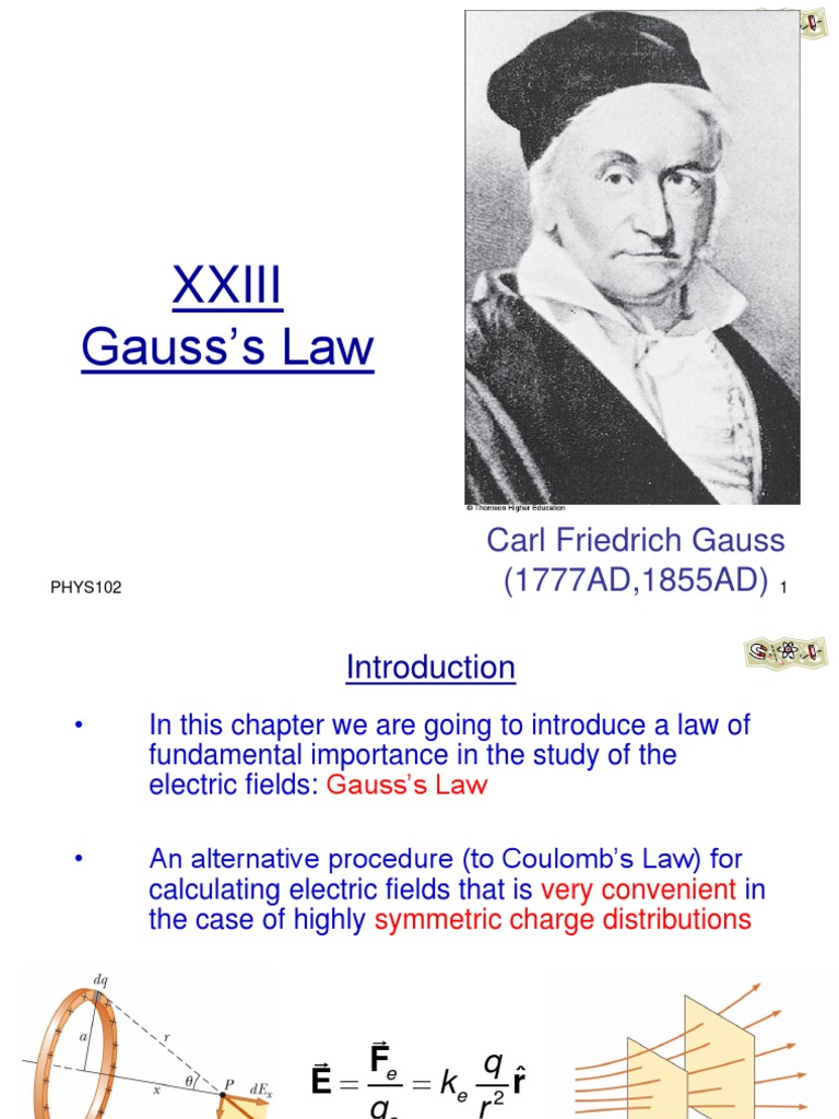 PHYS102 3 Gauss Law Canvas | PDF | Flux | Sphere