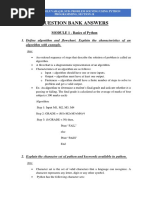 Python (Previous Year Question Paper) | PDF | Python (Programming Language) | Variable (Computer ...