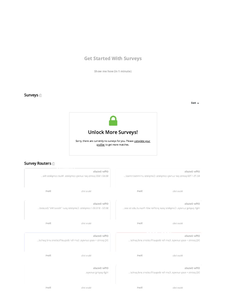 Get Started With Surveys | PDF