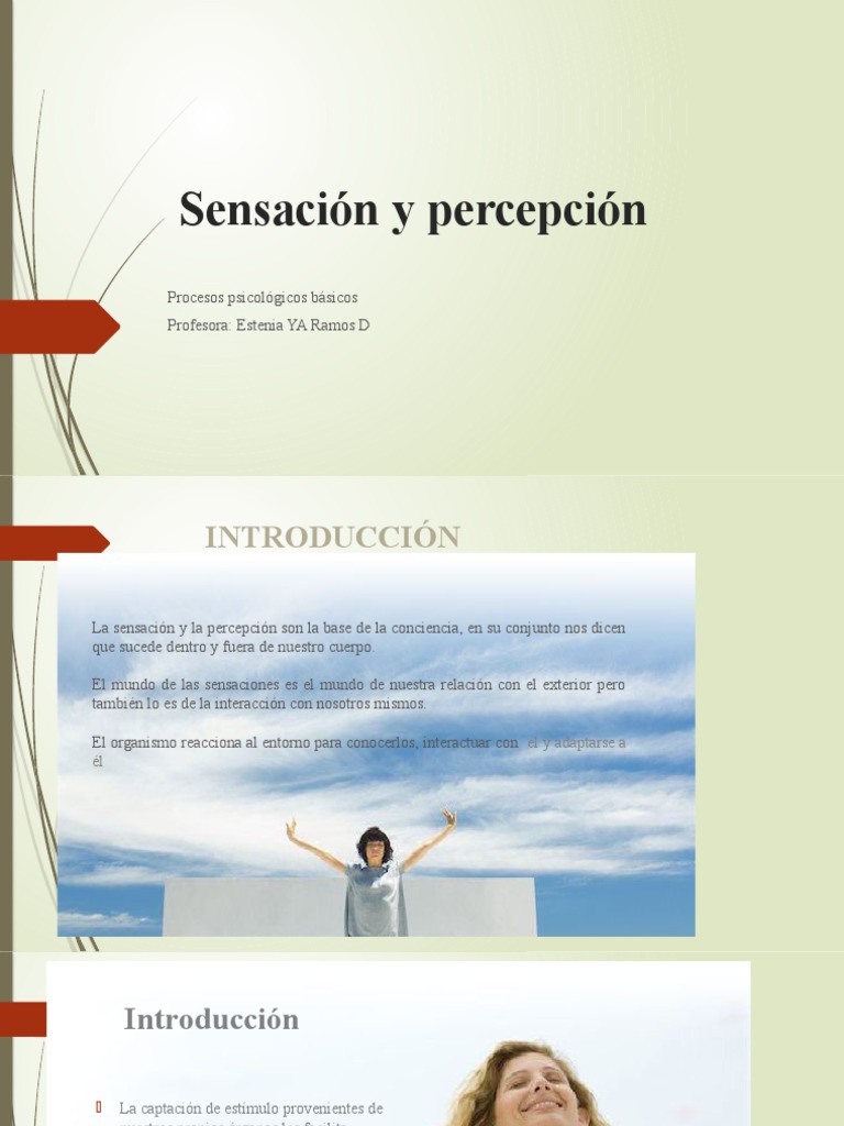 Modulo 3 Sensación y Percepción | PDF | Percepción | Sentidos