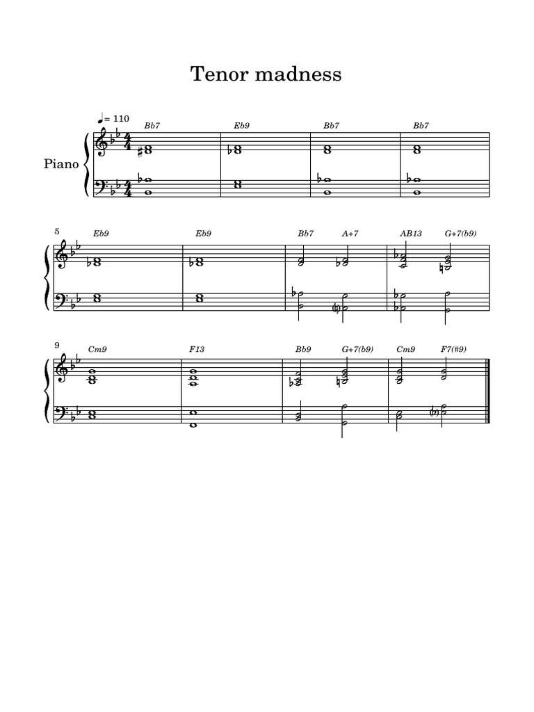 Tenor Madness | PDF