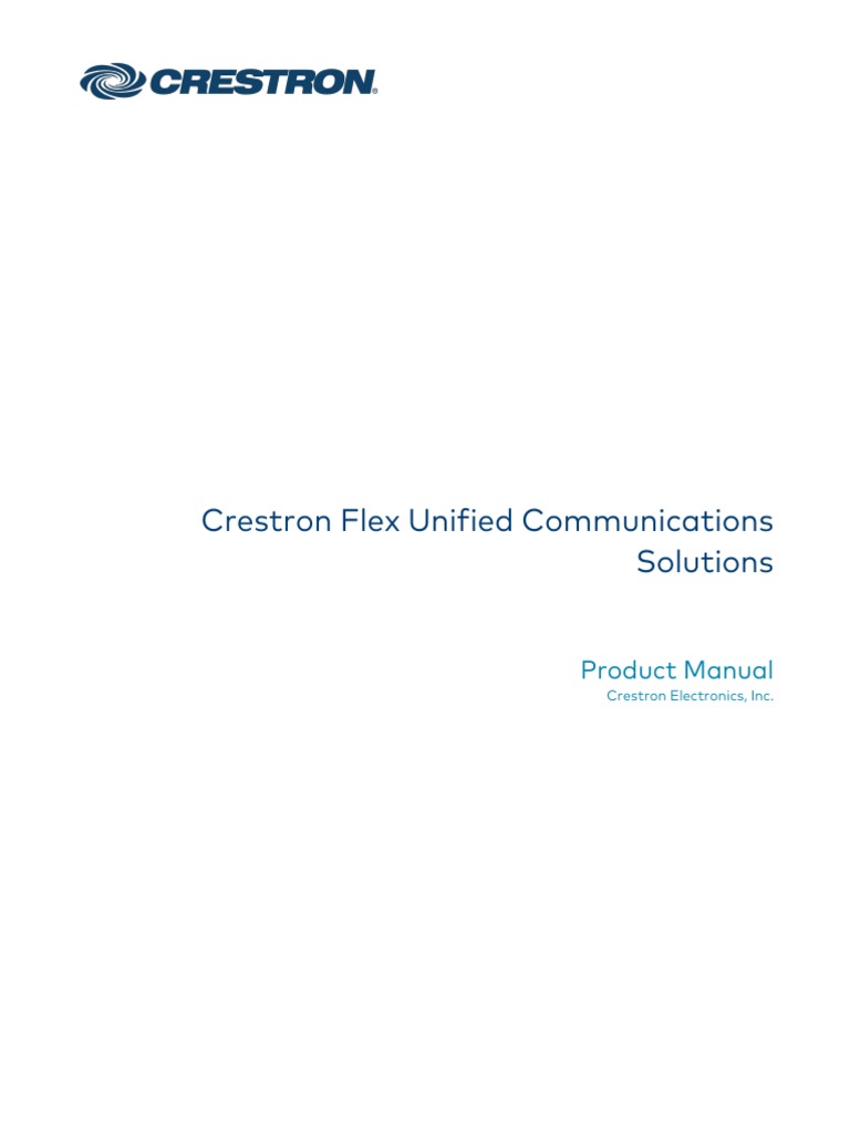 MG - PM - Crestron Flex Uc Vcs | PDF | Cloud Computing | Microsoft Windows
