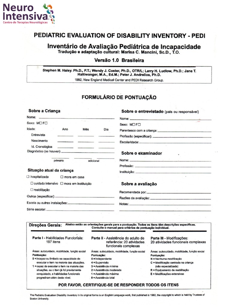 PEDI e Mapa Da PEDI | PDF