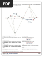 Civil Engineering Curve Calculations | PDF | Angle | Tangent