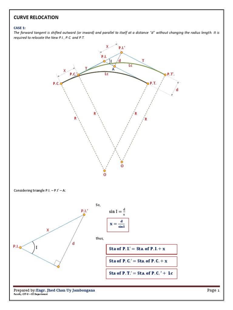 Topic 3 - Curve Relocation | Download Free PDF | Triangle | Angle